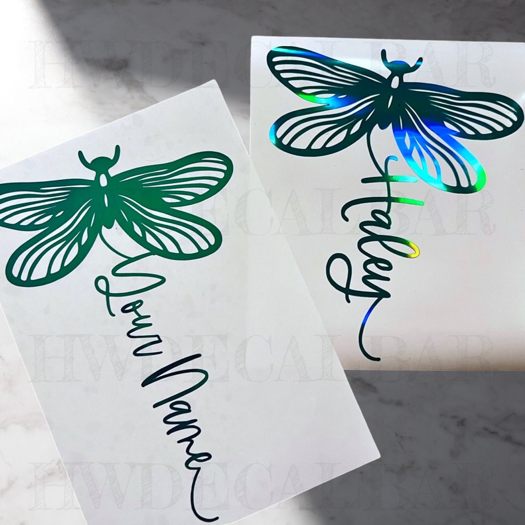 Dragon Fly Car Decal | Dragon Fly Personalized With Name Decal ...