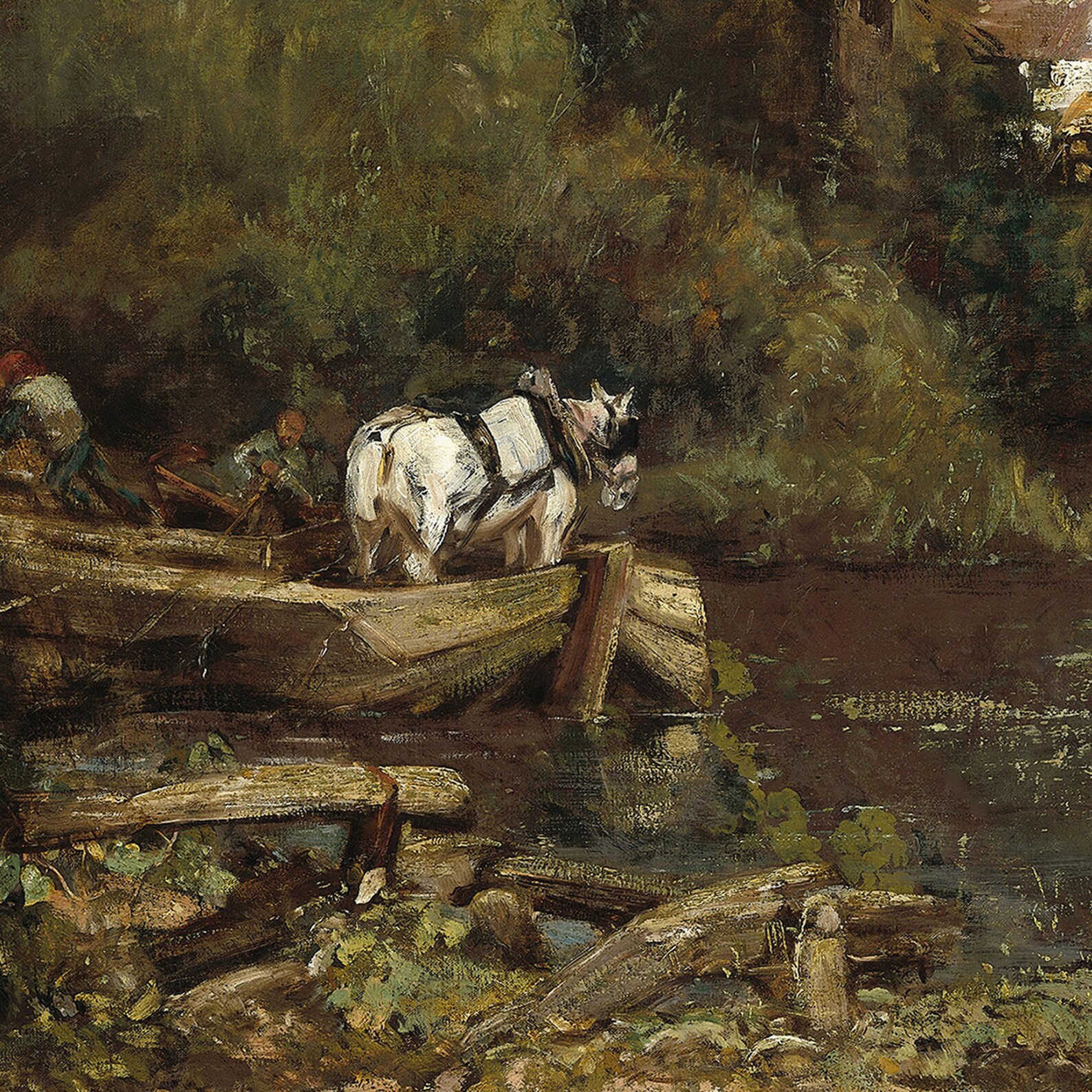 Country Landscape Painting/country Landscape/white - Etsy