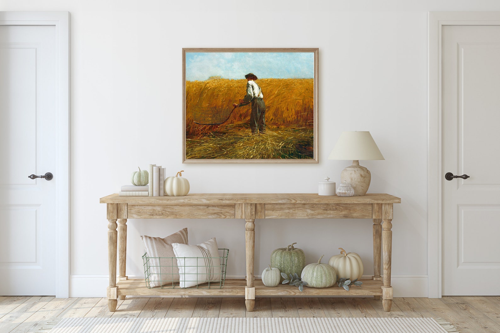 Farm Scene/country Landscape/wheatfield/printable/digital Print/wall ...