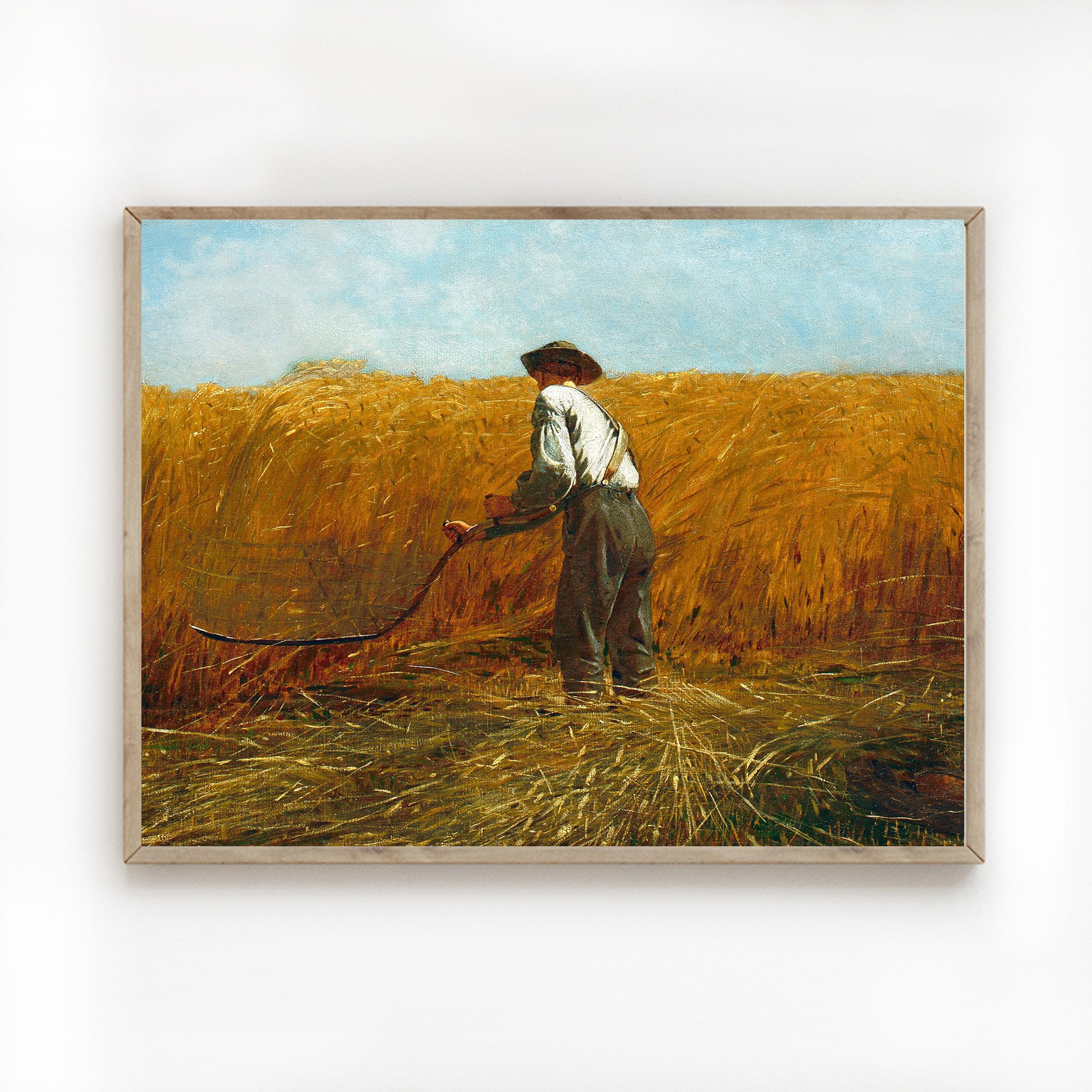 Farm Scene/country Landscape/wheatfield/printable/digital Print/wall ...