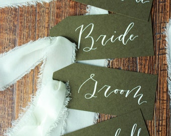 Navy Blue Handwritten Gift Tags, Perfect for Weddings, Showers ...