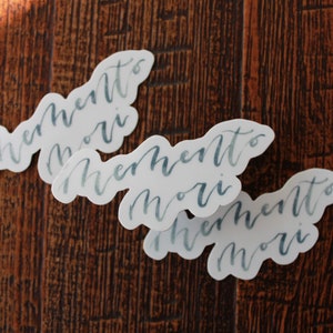 Memento Mori Vinyl Waterproof Sticker, Catholic Sticker, Lent Sticker ...