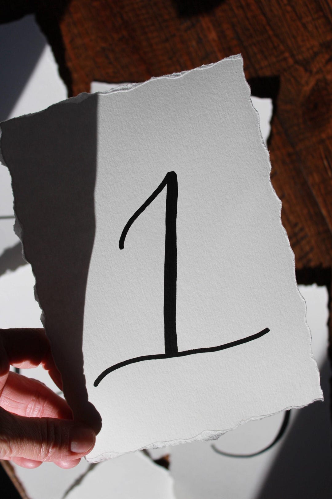 Handwritten Table Numbers on Cardstock Wedding Decor Event Decor - Etsy