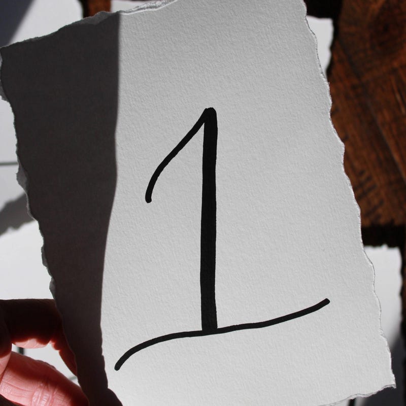 Calligraphy Numbers - Etsy