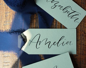 Navy Blue Handwritten Gift Tags, Perfect for Weddings, Showers ...