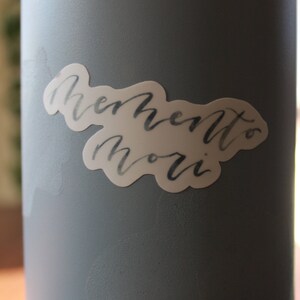 Memento Mori Vinyl Waterproof Sticker, Catholic Sticker, Lent Sticker ...
