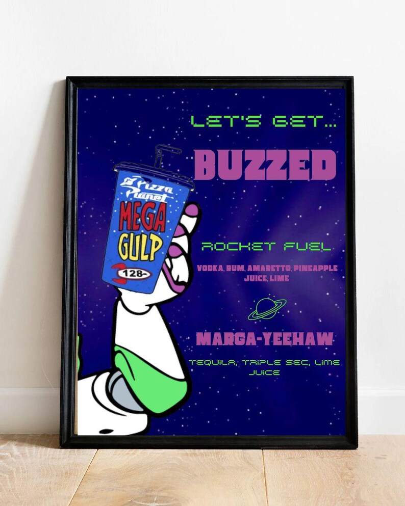 Toy Story Bar Menu Digital Template - Etsy