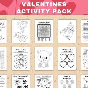 Valentines Day Games for Kids Valentines Activity Pages Saint ...