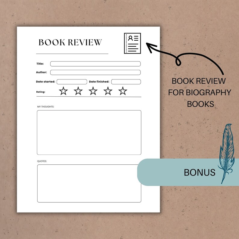 Biography Book Bingo, Autobiography Book Bingo, Book Challenge ...