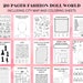 Fashion Doll Activity Sheet, Printable Activity for Kids, Fashion ...