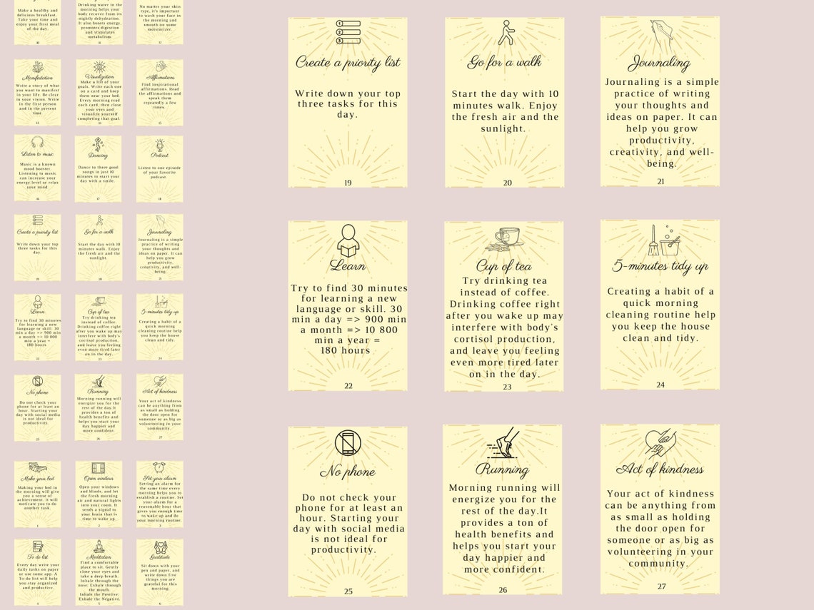 Morning Routine Cards Daily Routine Cards Printable Morning Routine ...