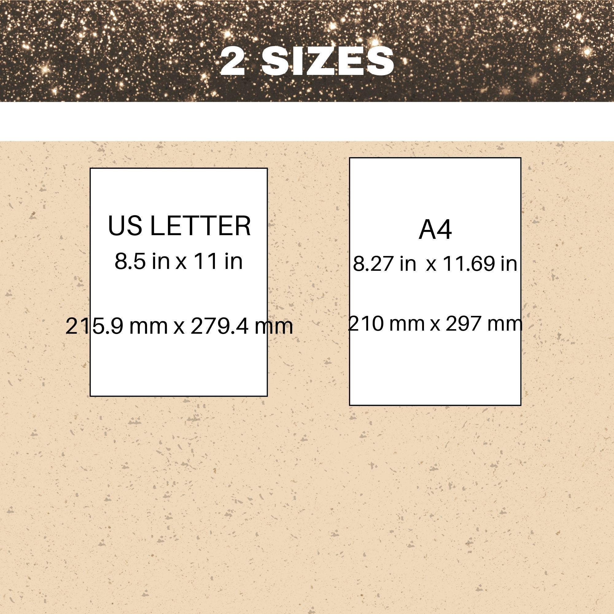 Printable New Year Memory & Resolution Set, New Year Resolution for ...