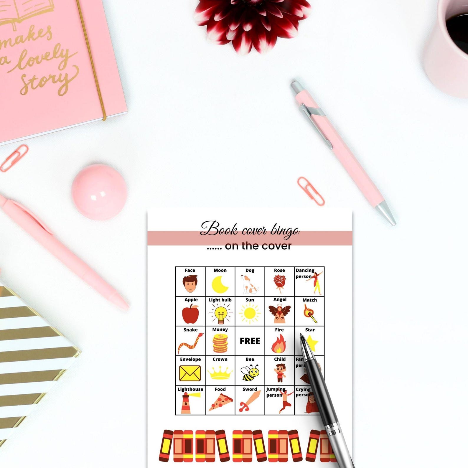 Book Cover Bingo: Reading Scavenger Hunt Game (digital Download) - Etsy