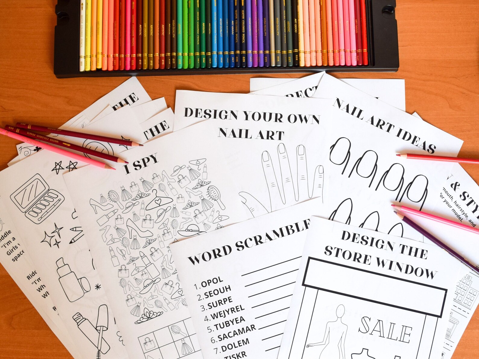 Fashion Doll Activity Sheet, Printable Activity for Kids, Fashion ...