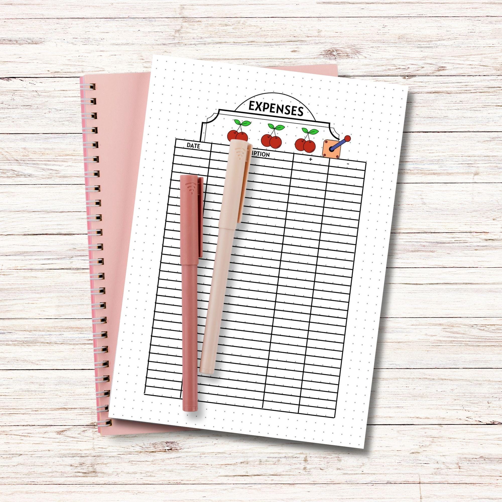 Expense Tracker Printable Slot Machine Monthly Expense Tracker Income ...