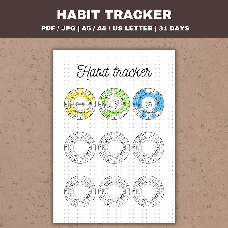 Circle Tracker - Etsy
