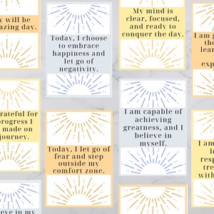 Morning Affirmation Cards Daily Positive Affirmation Cards Printable ...