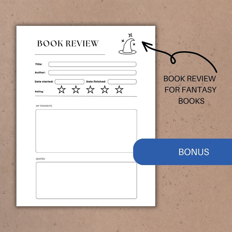 Fantasy Book Bingo Printable Fantasy Reading Challenge Fantasy Theme ...