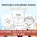 Reading Coloring Pages for Kids Printable, Book Lover Gift, Bookworm ...