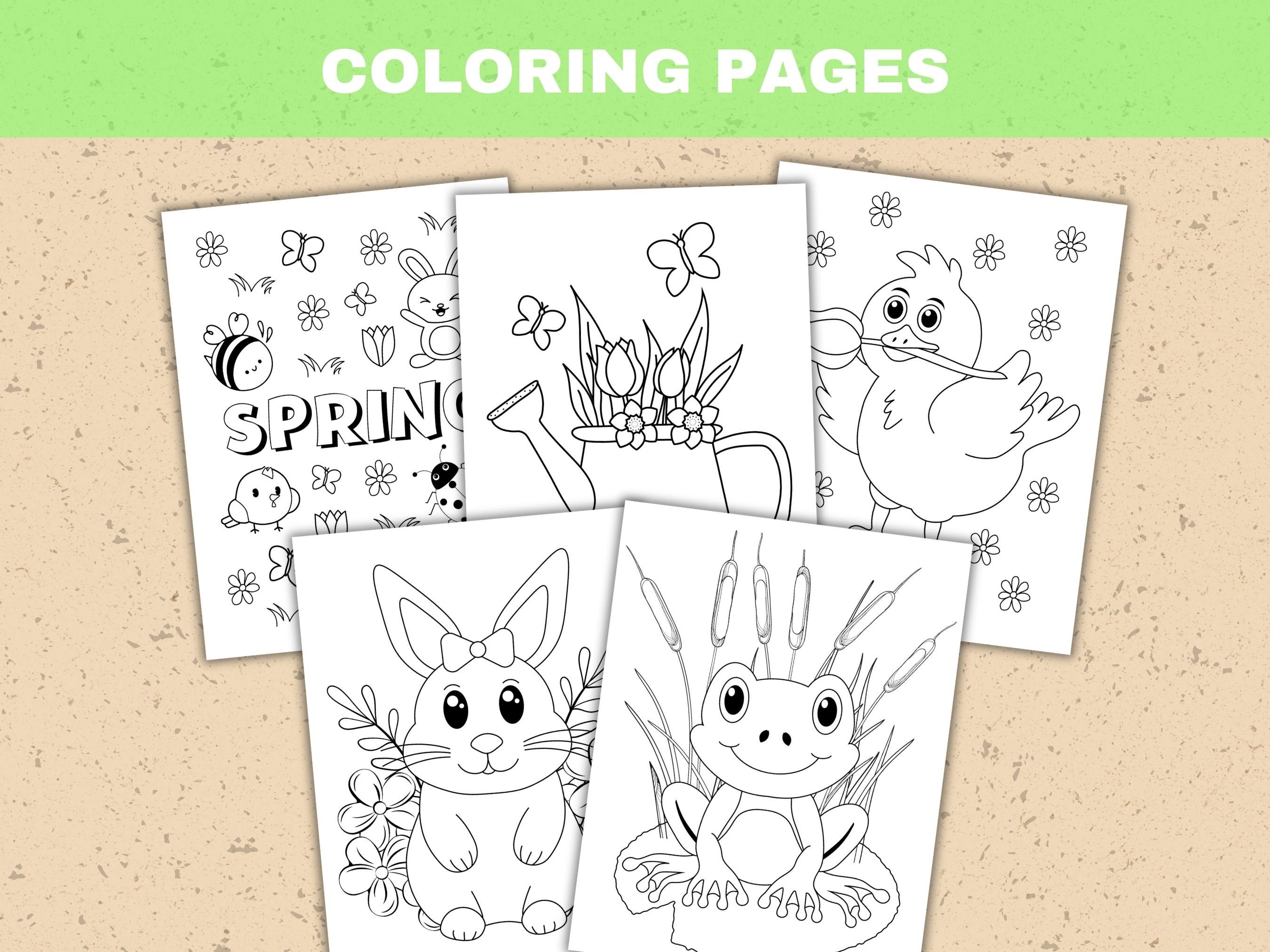 Spring Activity Pack Printable Spring Kids Activity Book Spring Games ...