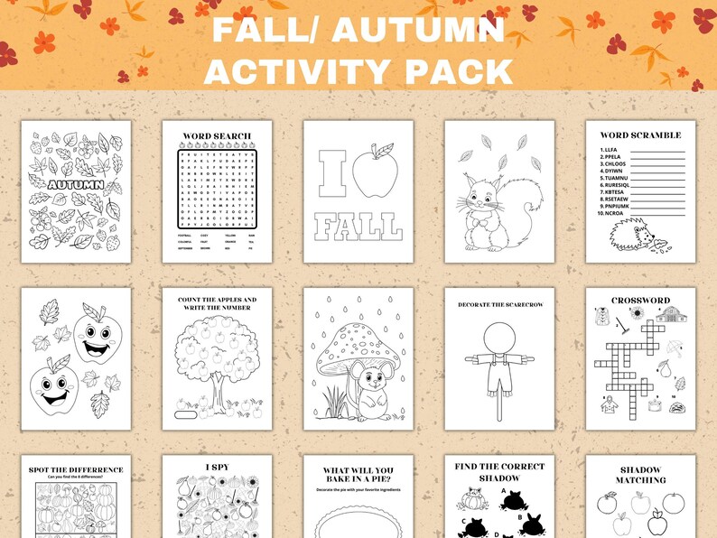 Seasons Activity Pack Bundle: Spring, Summer, Fall, Winter (digital ...