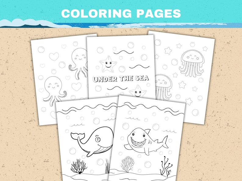Under the Sea Activity Sheets Printable Ocean Activity Pack Ocean ...
