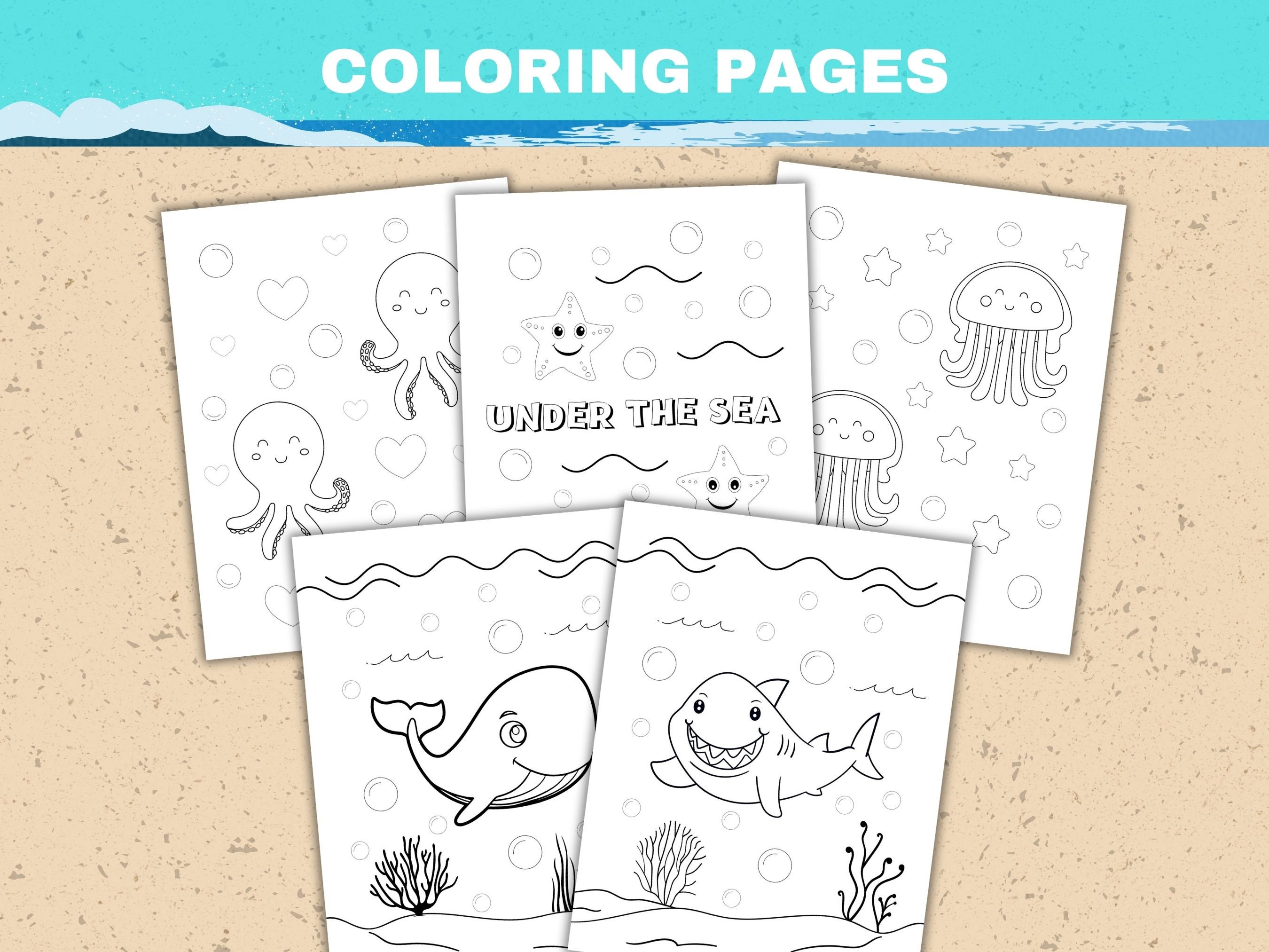 Under the Sea Activity Sheets Printable Ocean Activity Pack Summer ...