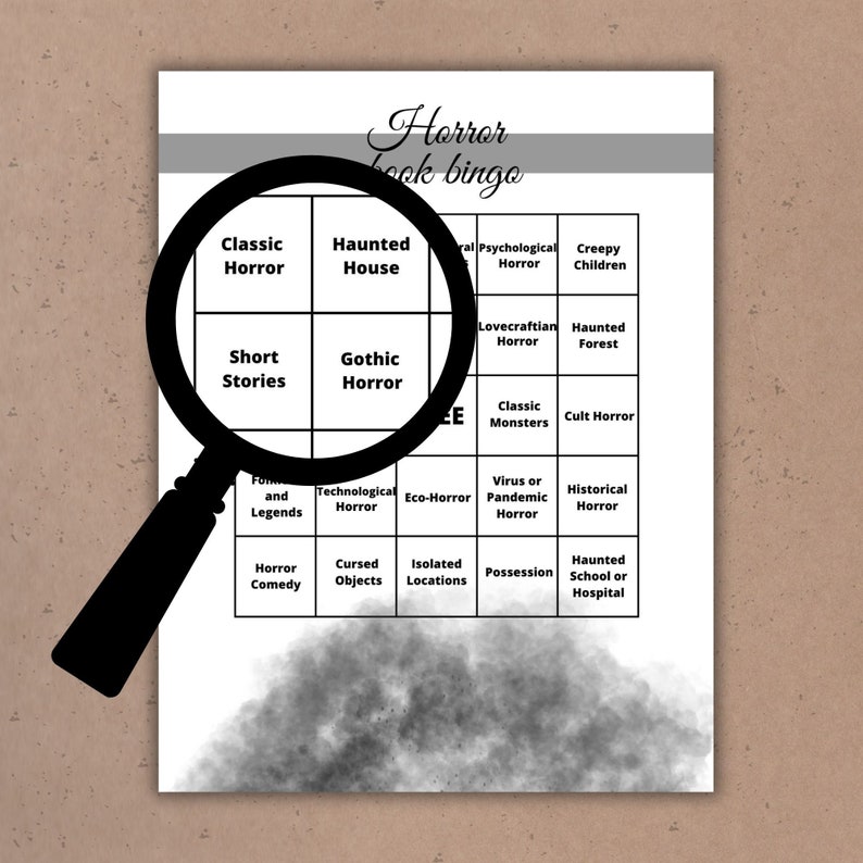 Horror Book Bingo Reading Challenge: Bookshelf Tracker & Book Review ...