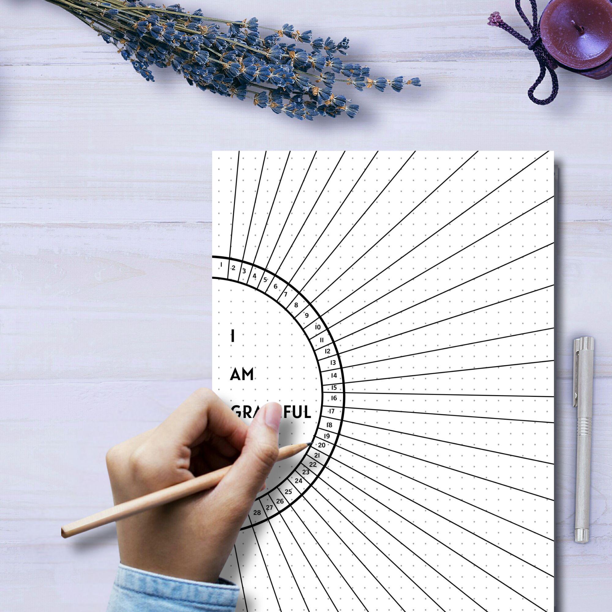 Gratitude List Printable: Daily Journal Worksheet (PDF) - Etsy
