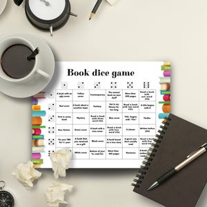 Book Dice Reading Game: TBR Challenge (digital Download) - Etsy