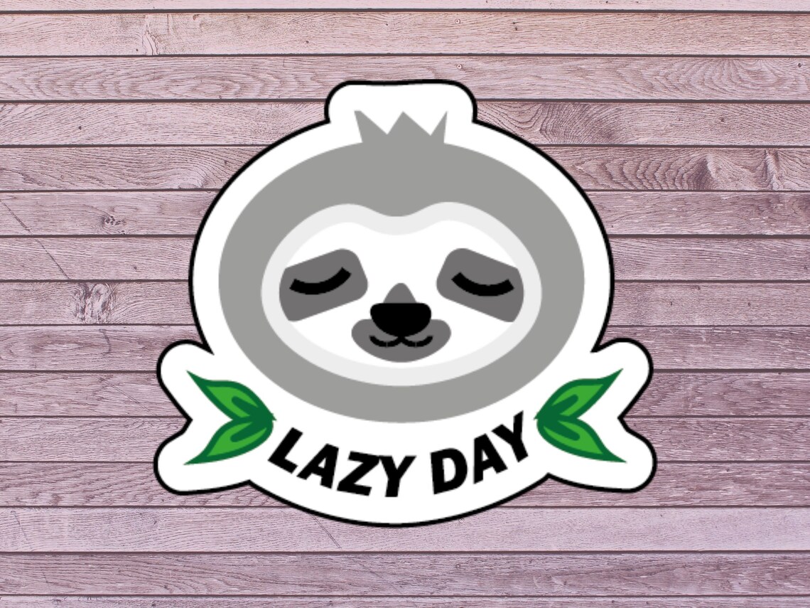 Lazy Day Printable Planner Stickers Time to Relax Stickers - Etsy