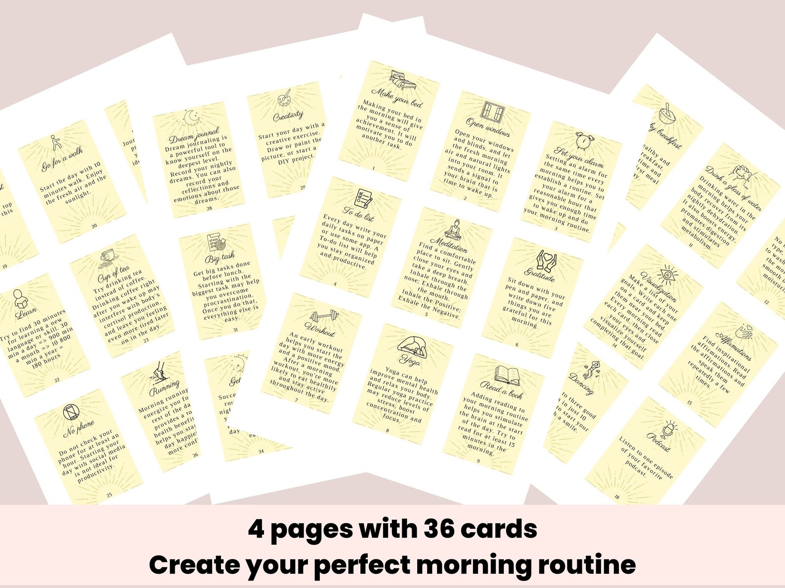 Morning Routine Cards Daily Routine Cards Printable Morning Routine ...