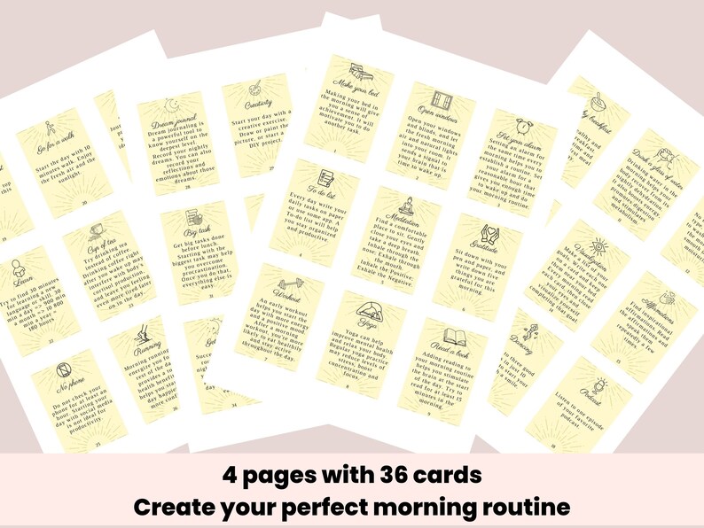 Morning Routine Cards Daily Routine Cards Printable Morning Routine ...