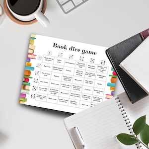 Book Dice Reading Game: TBR Challenge (digital Download) - Etsy