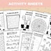 Cat Activity Book Printable Kitty Cat Activity Pages Kitten Activity ...