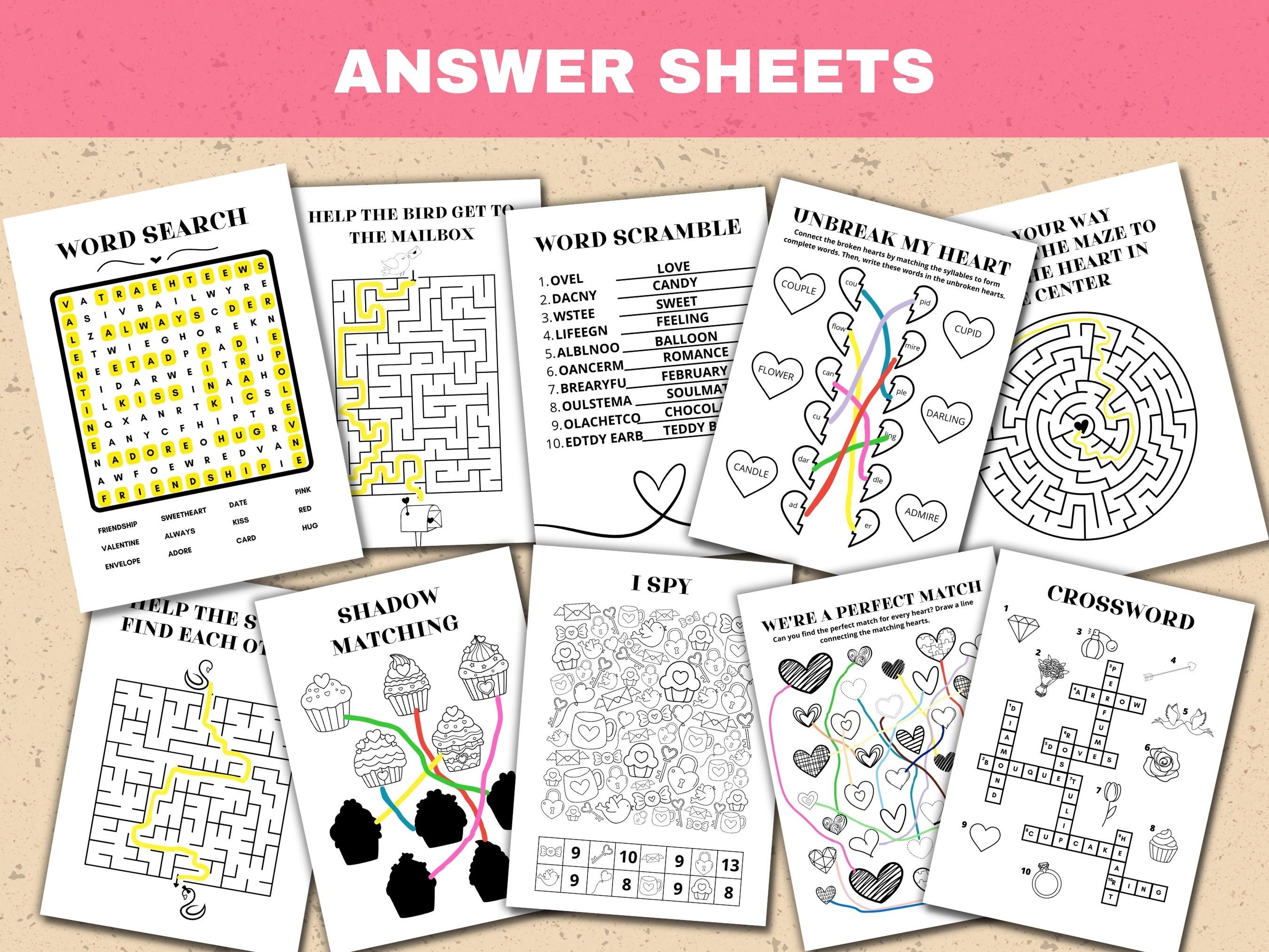 Valentines Day Games for Kids Valentines Activity Pages Saint ...