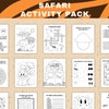 African Animal Number Puzzle, Numbers 1-10,african Animals Montessori ...