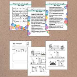 Biography Book Bingo, Autobiography Book Bingo, Book Challenge ...