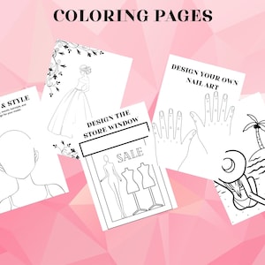 Fashion Doll Activity Sheet, Printable Activity for Kids, Fashion ...