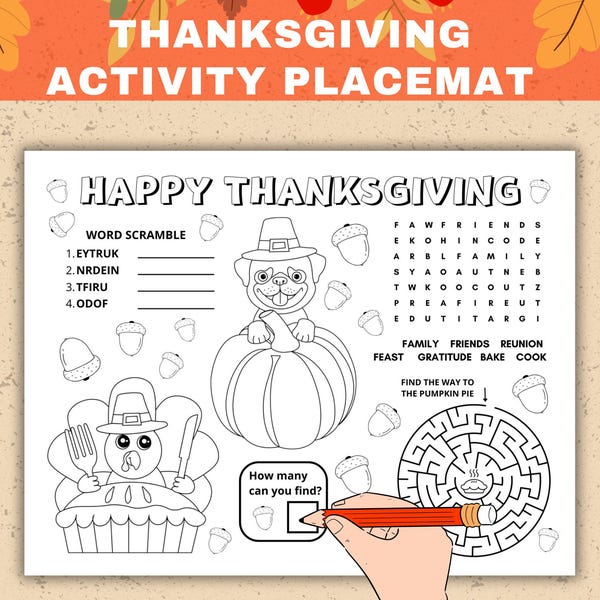 Turkey Placemats - Etsy