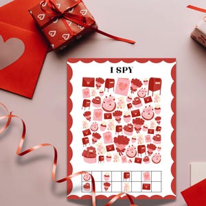 Valentines Day I Spy Activity Bundle, Valentines Day Printable Games ...