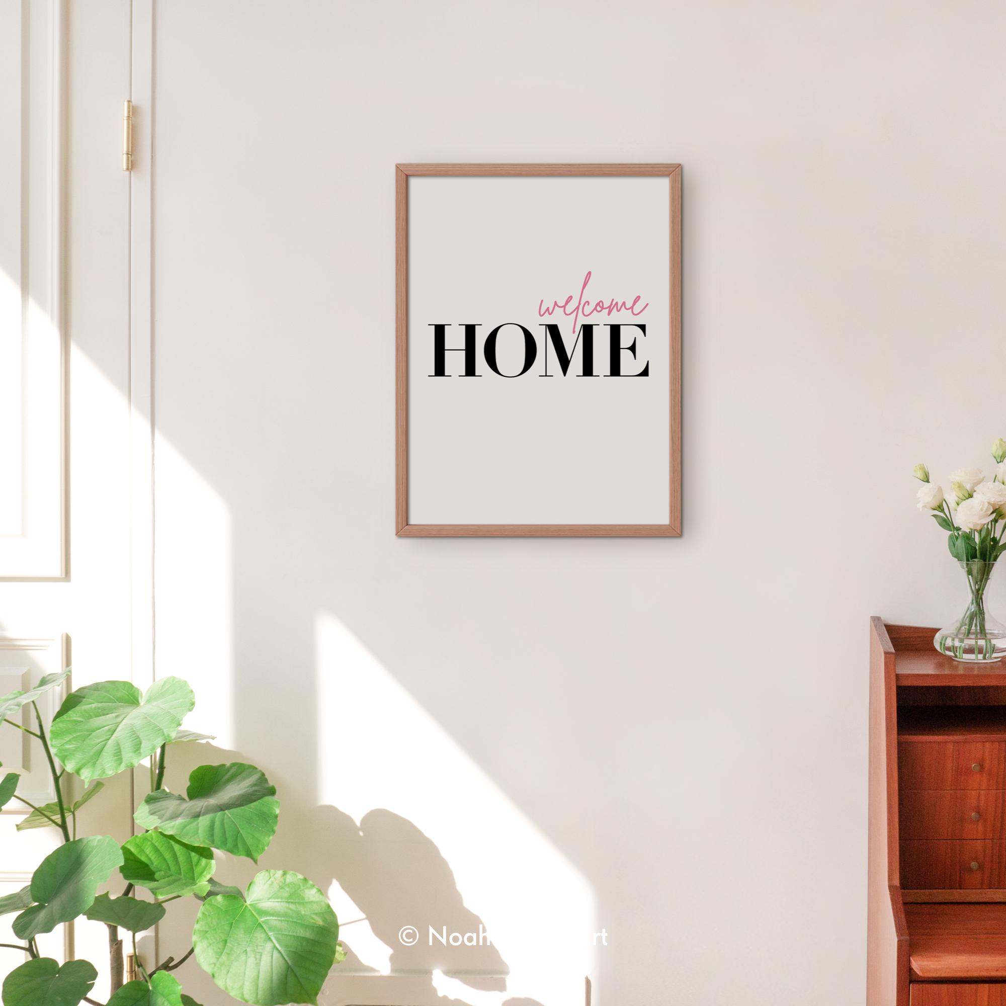 Welcome Home Wall Art, Modern Entryway Print, Minimalist Home Decor ...