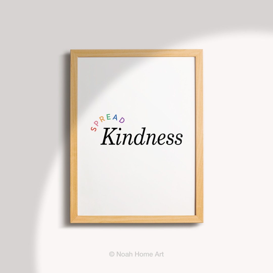 Spread Kindness, Home Decor, Gallery Wall Art, Motivational Quotes ...