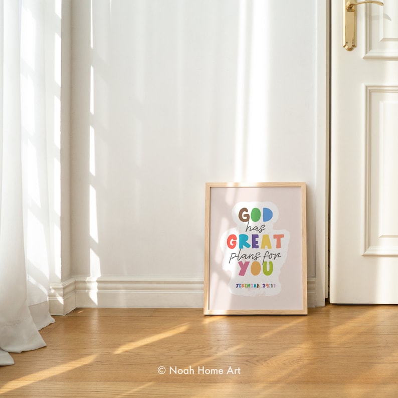 God Has Great Plans for You, Jeremiah 29:11, Bible Verse for Kids ...