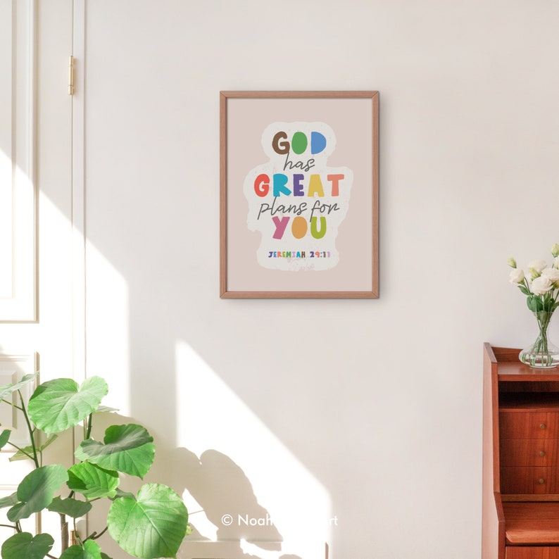 God Has Great Plans for You, Jeremiah 29:11, Bible Verse for Kids ...