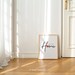Modern Welcome Home Sign With Heart, Minimalist Entryway Wall Art Print ...