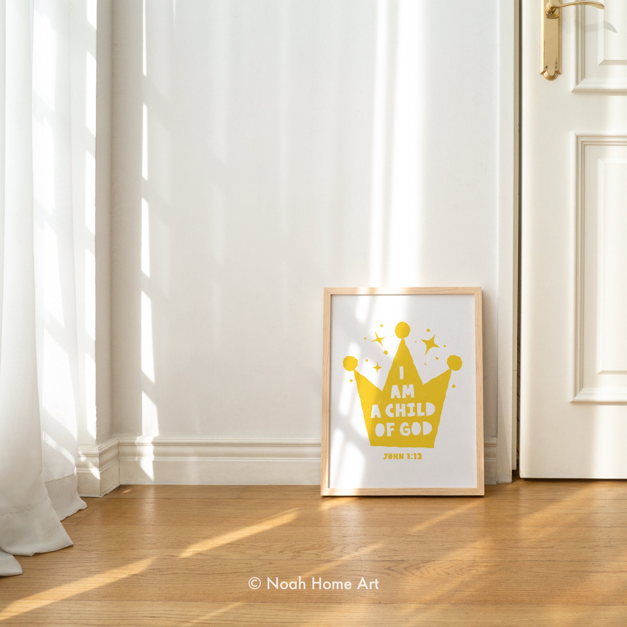 I Am A Child of God, Bible Verse Christian Wall Art, Nursery Decor ...