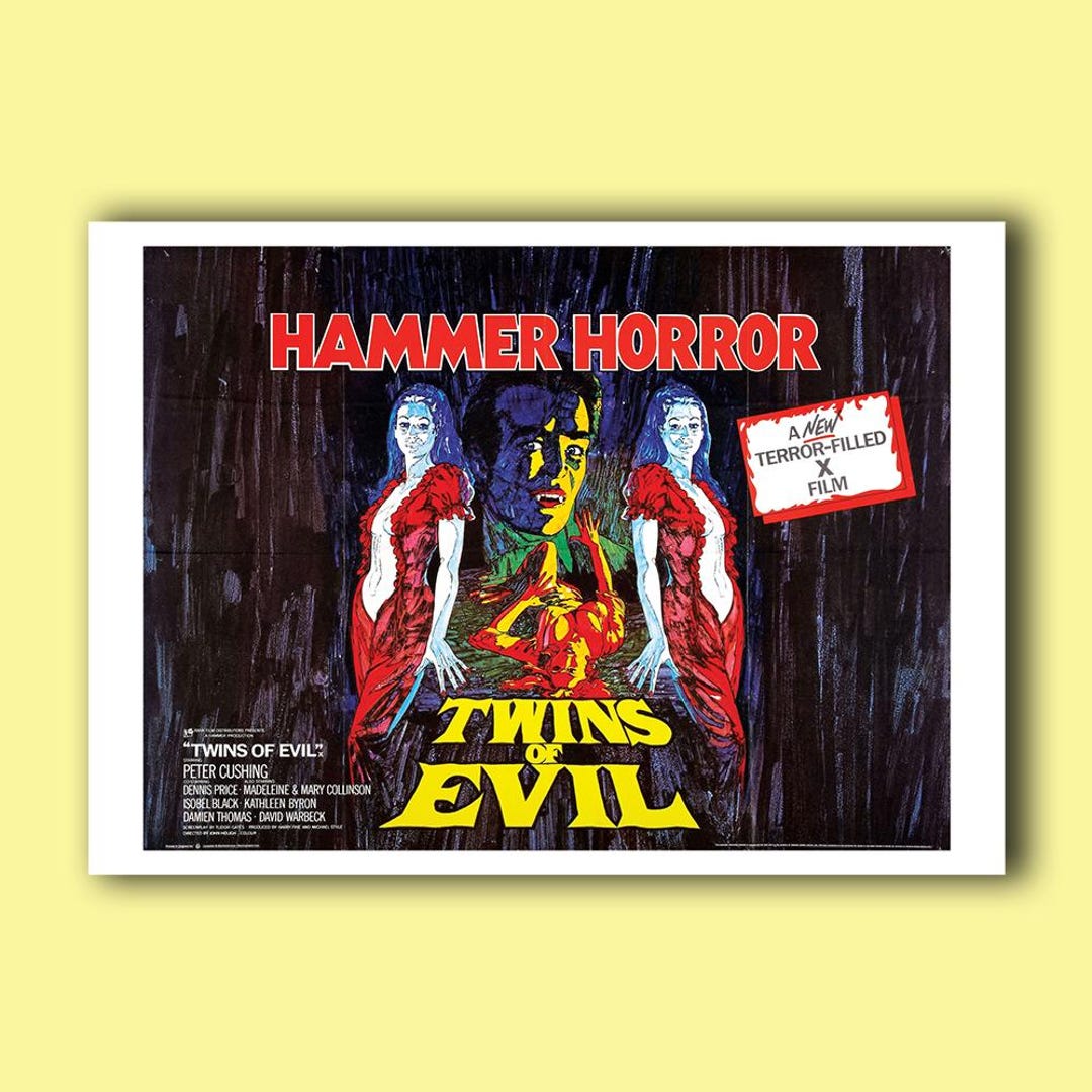 Hammer Horror Twins of Evil reproduction A3 Film / Movie Poster - Etsy