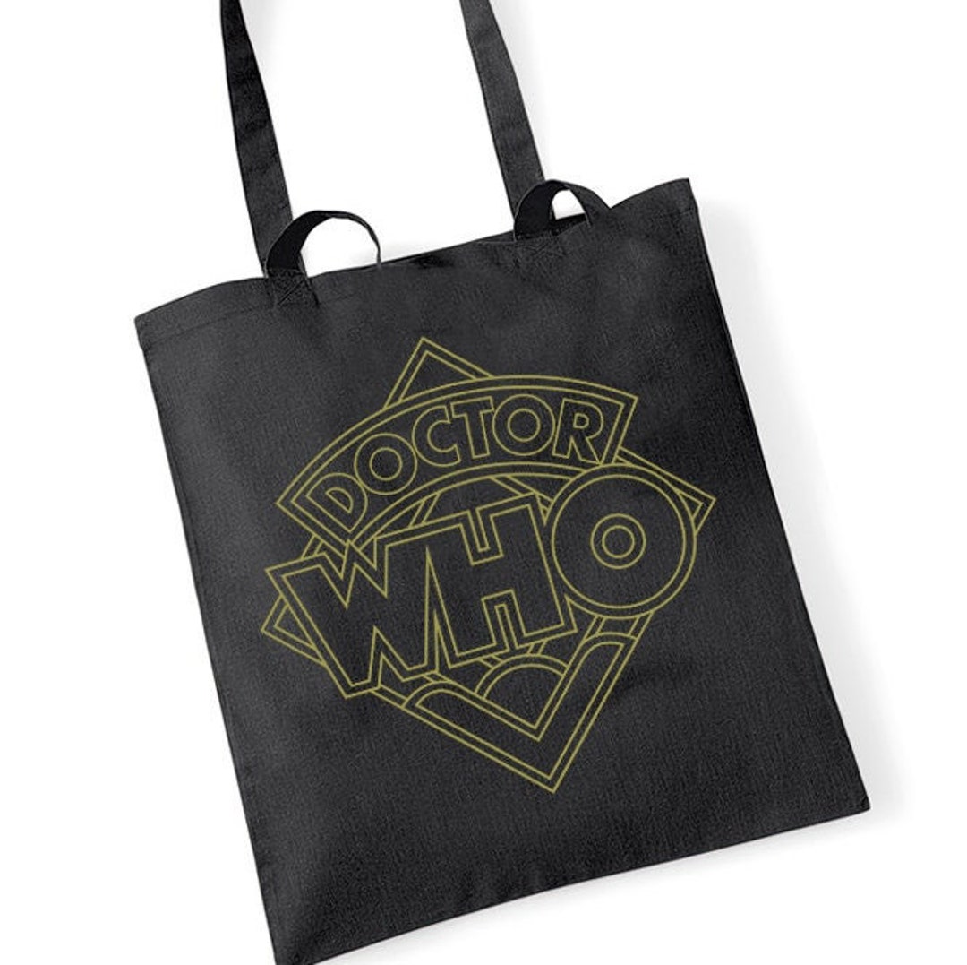 Doctor Who: Gold Diamond Logo - Black Tote Bag - Etsy