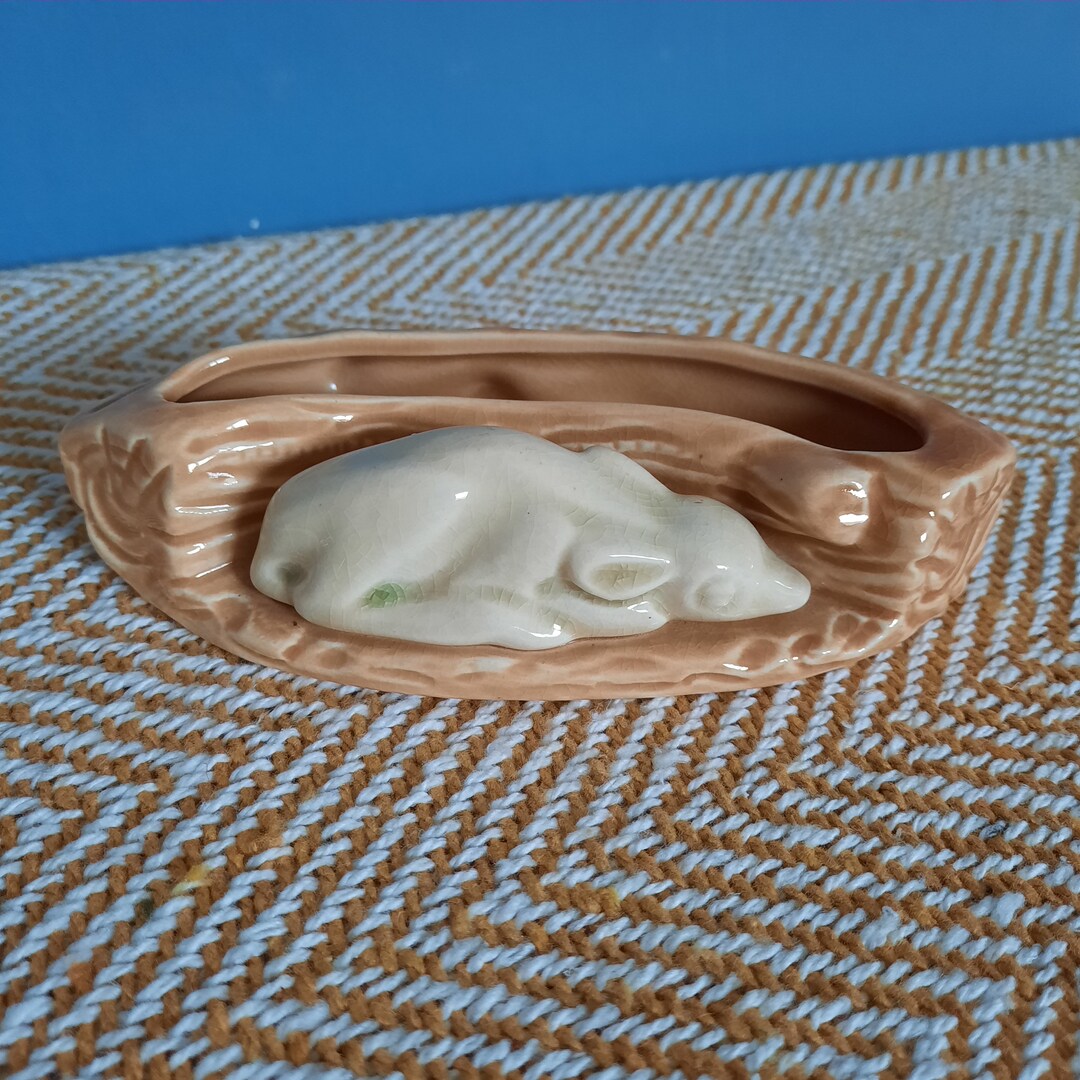 Rare Early Hornsea Pottery: Sleeping Doe Posey Trough From 1952 - Etsy